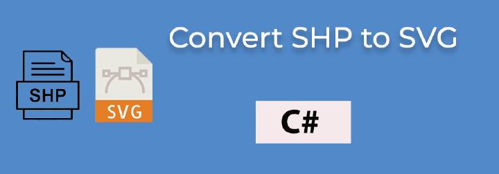 Converti SHP in SVG in C# | Esporta Shapefile in formato SVG