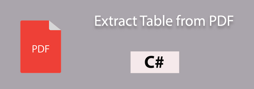 Extrair tabela de PDF em C#