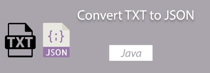 Convert TXT to JSON in Java | Simple TXT to JSON Converter