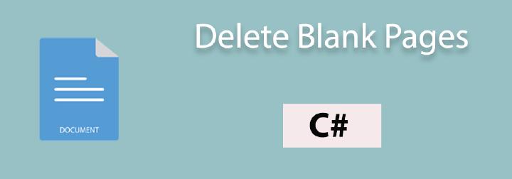 Delete Blank Pages in Word with C# | Conholdate.Total